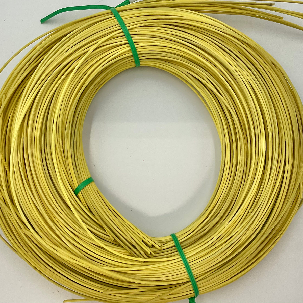 Lemon Yellow - #2 Round - Dyed Reed (1/2 lb coil) – Basket Makers Supply