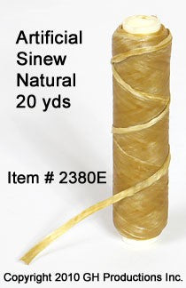 Artificial Sinew Natural Color - 20 yard spool – Basket Makers Supply