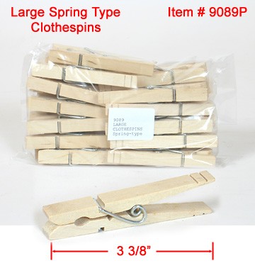 LARGE CLOTHESPINS Spring-type – Basket Makers Supply