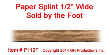 Paper Splint 1/2 inch wide - SOLD BY THE FOOT – Basket Makers Supply